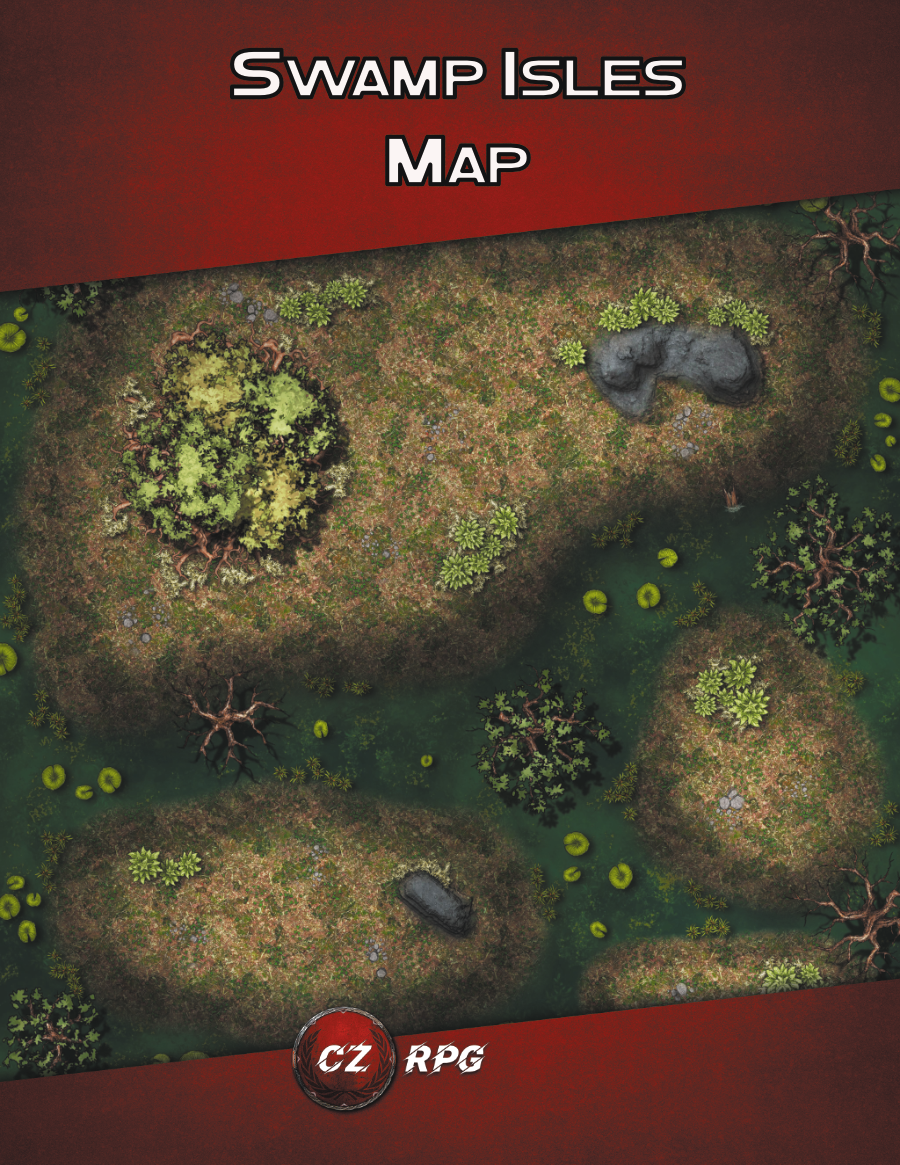 Swamp Isles Map - CZRPG | Battlemaps | DriveThruRPG