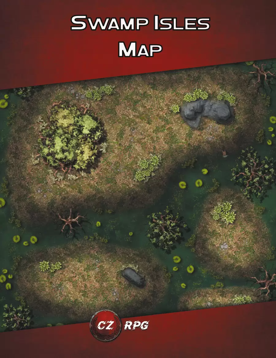 Swamp Isles Map - CZRPG | Battlemaps | DriveThruRPG