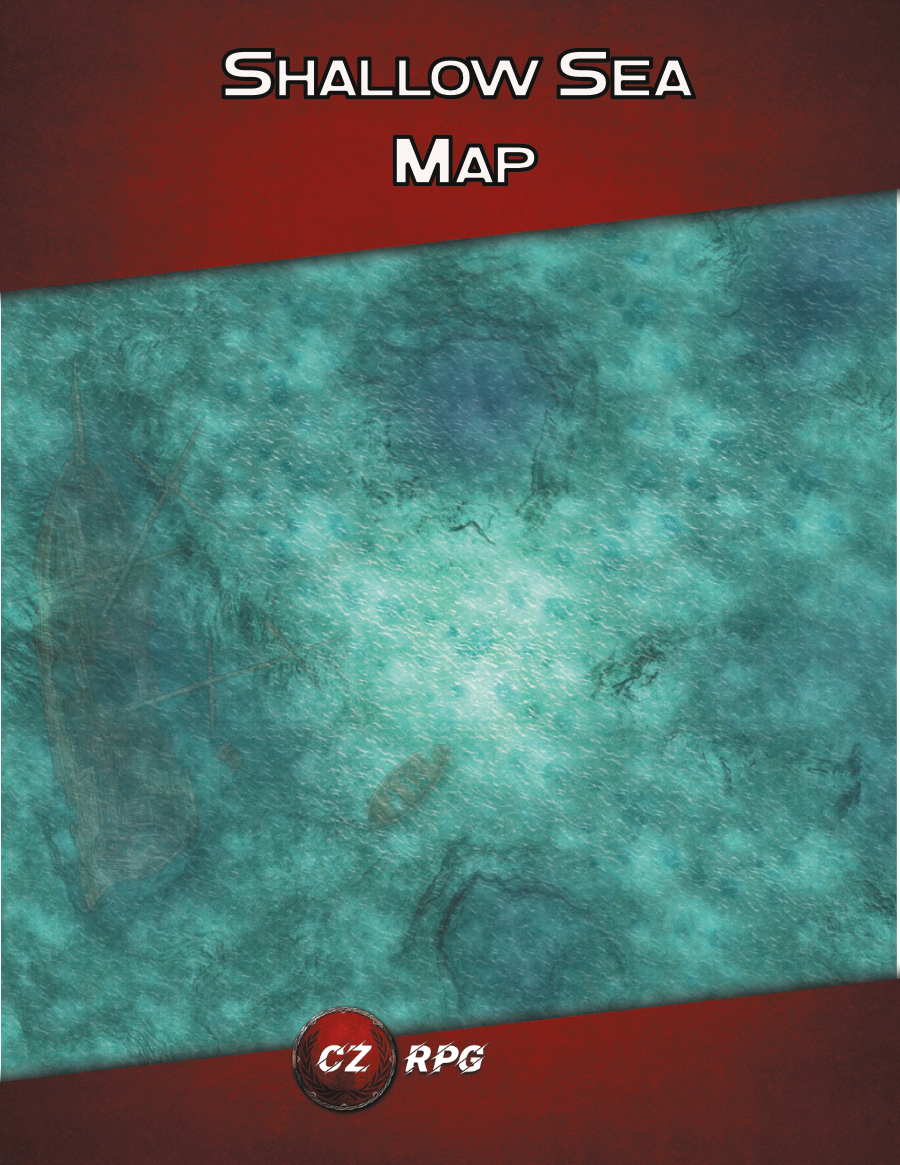 Shallow Sea Map - CZRPG | Battlemaps | DriveThruRPG
