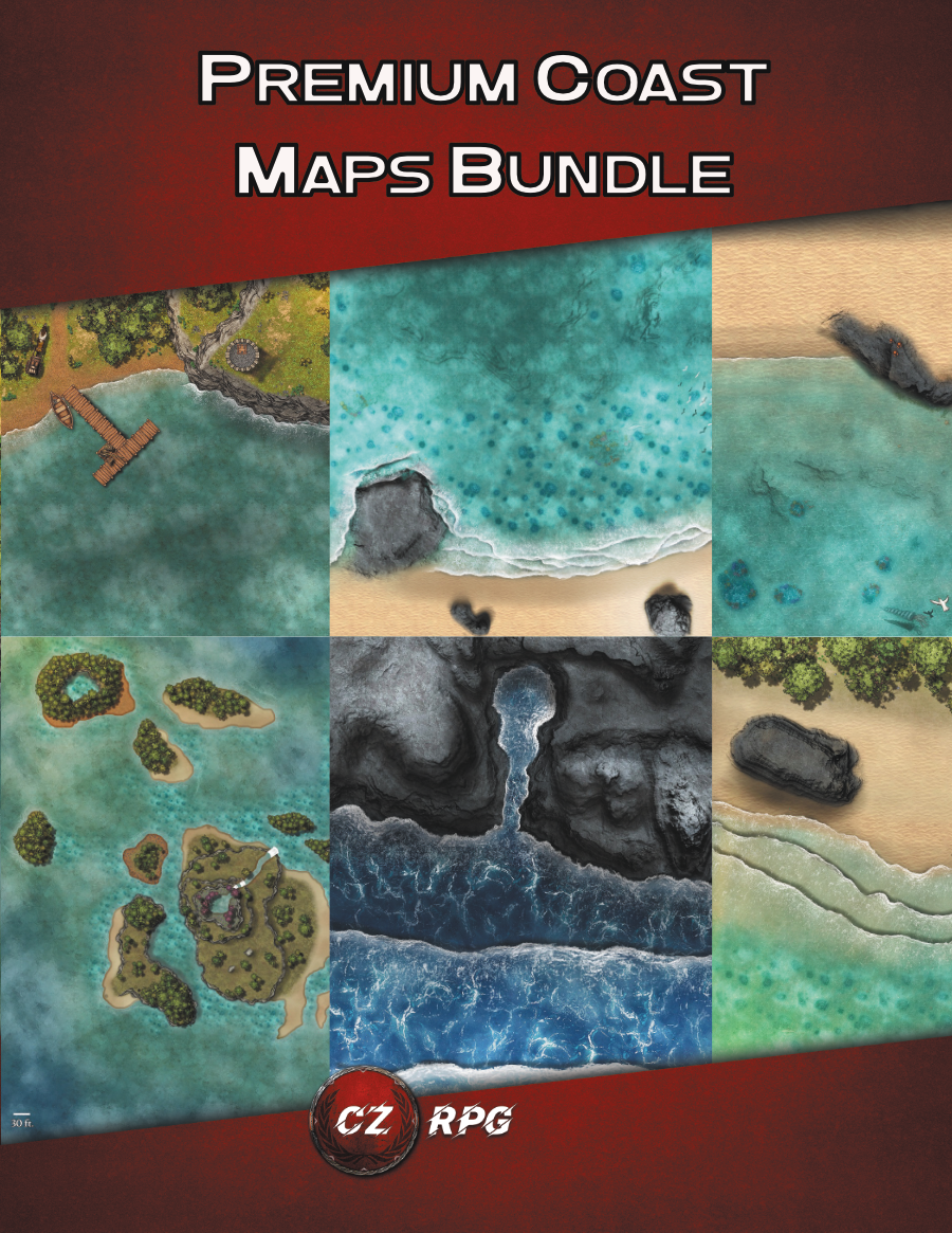Premium Coast Maps [BUNDLE] - CZRPG | DriveThruRPG