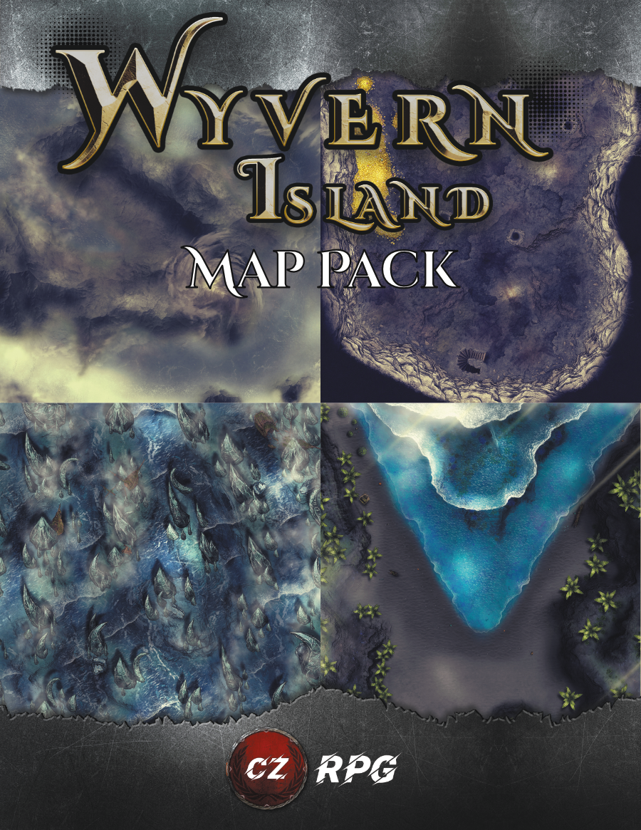 Wyvern Island Map Pack - CZRPG | Battlemaps | DriveThruRPG