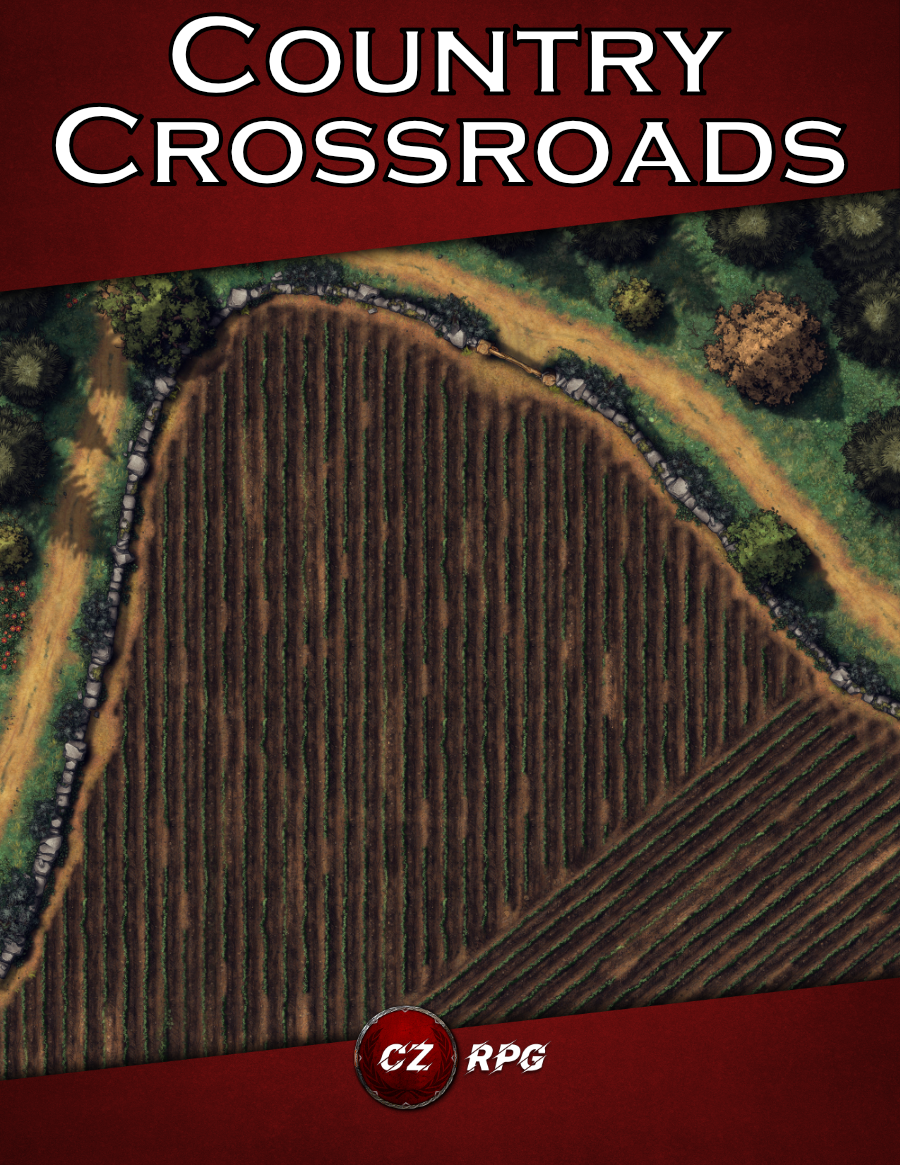 Country Crossroads Map - CZRPG | Bearworks Maps | Battlemaps | DriveThruRPG