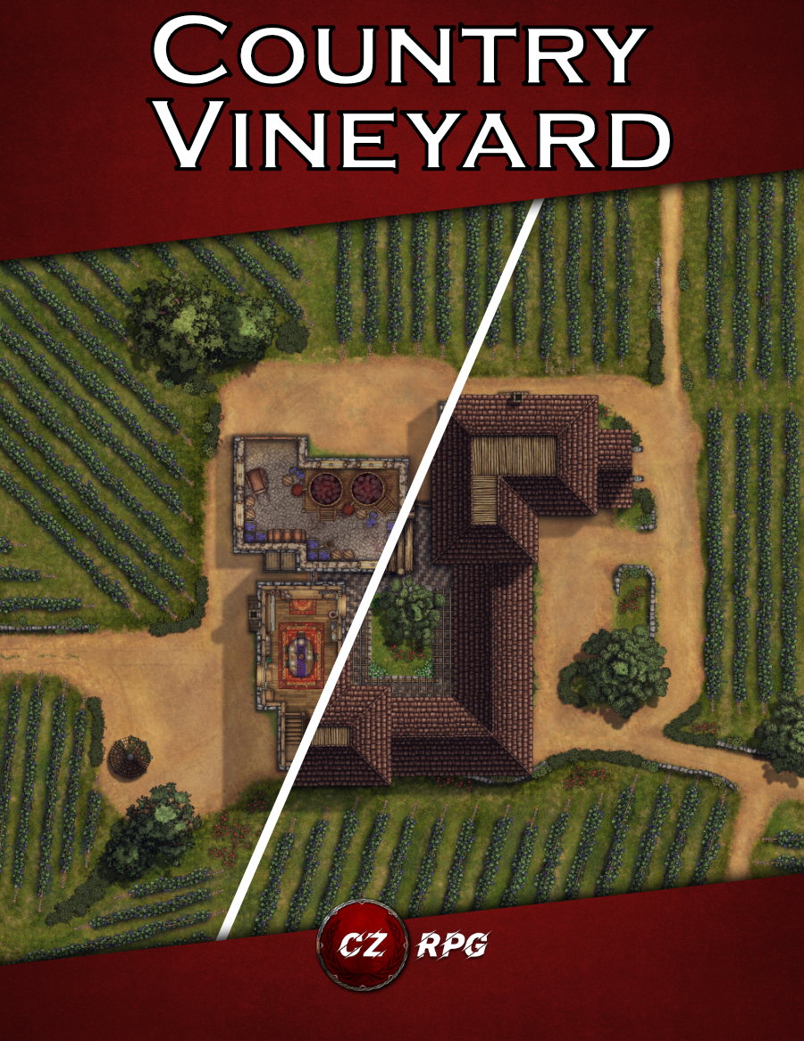 Country Vineyard Map - CZRPG | Bearworks Maps | Battlemaps | DriveThruRPG