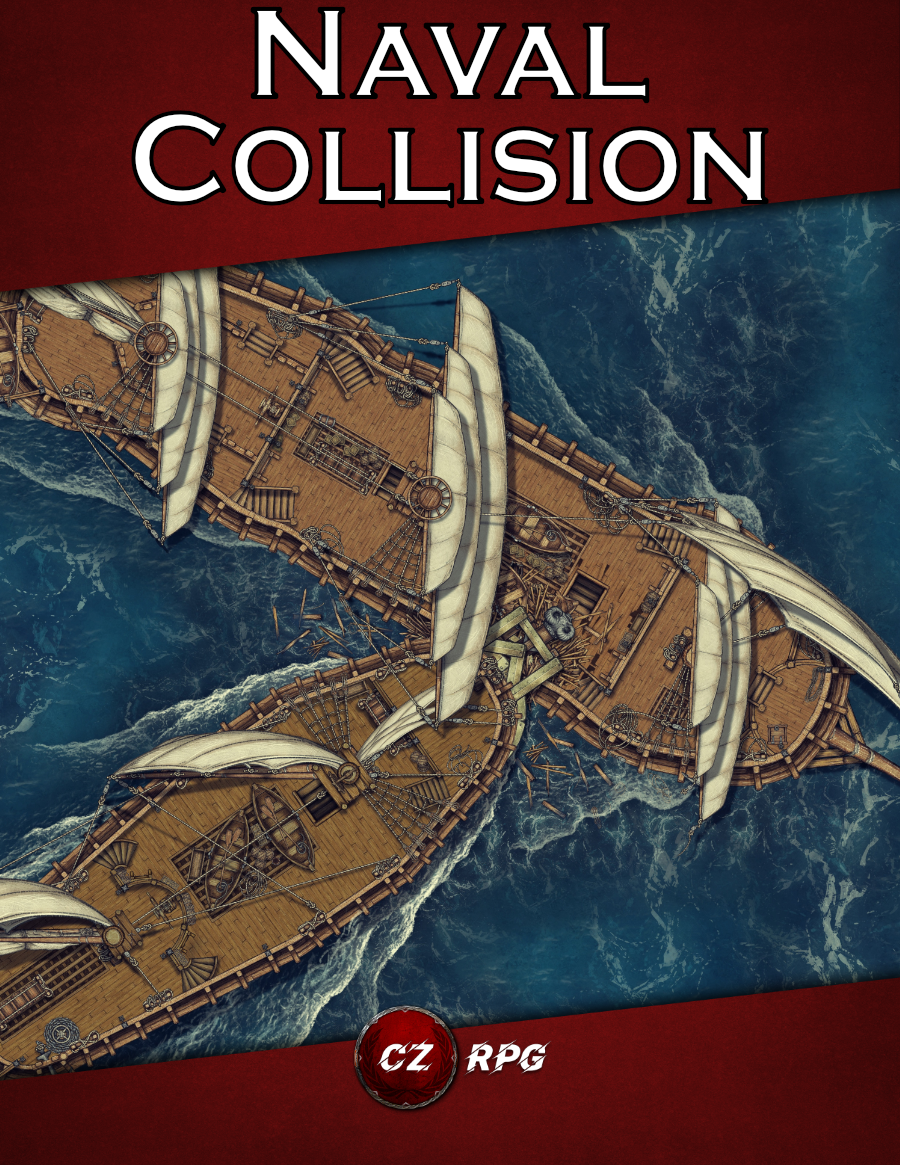 Naval Collision Map - CZRPG | Bearworks Maps | Battlemaps | DriveThruRPG