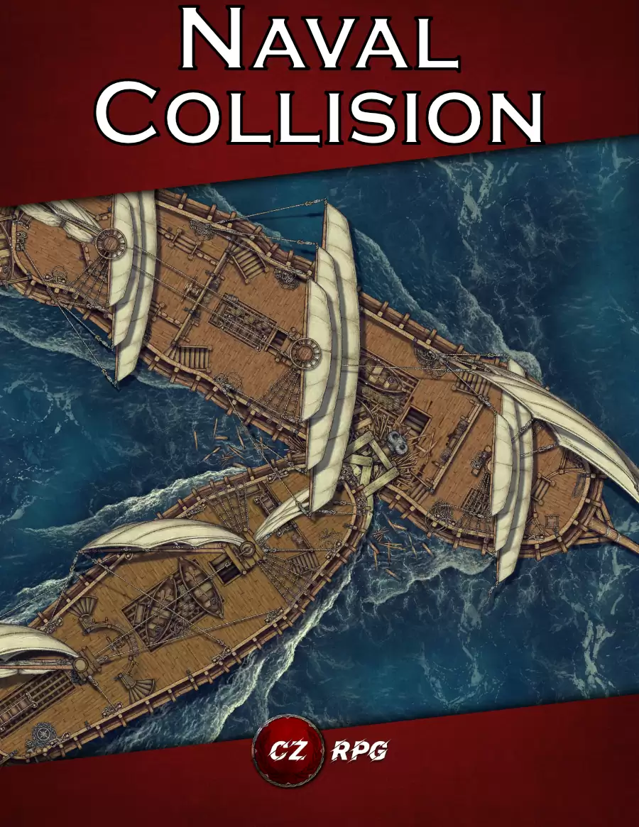 Naval Collision Map - CZRPG | Bearworks Maps | Battlemaps | DriveThruRPG
