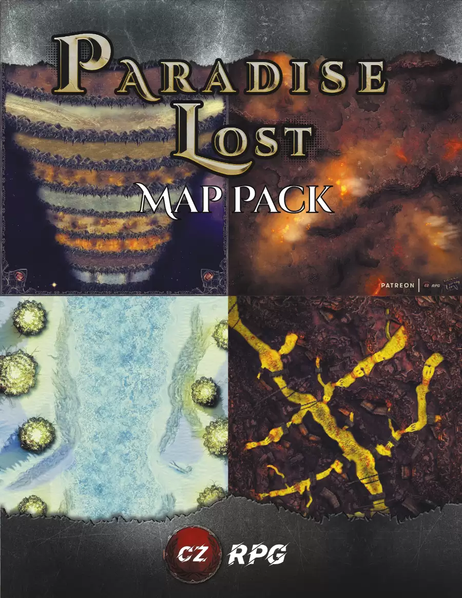 Paradise Lost Map Pack - CZRPG | Battlemaps | DriveThruRPG