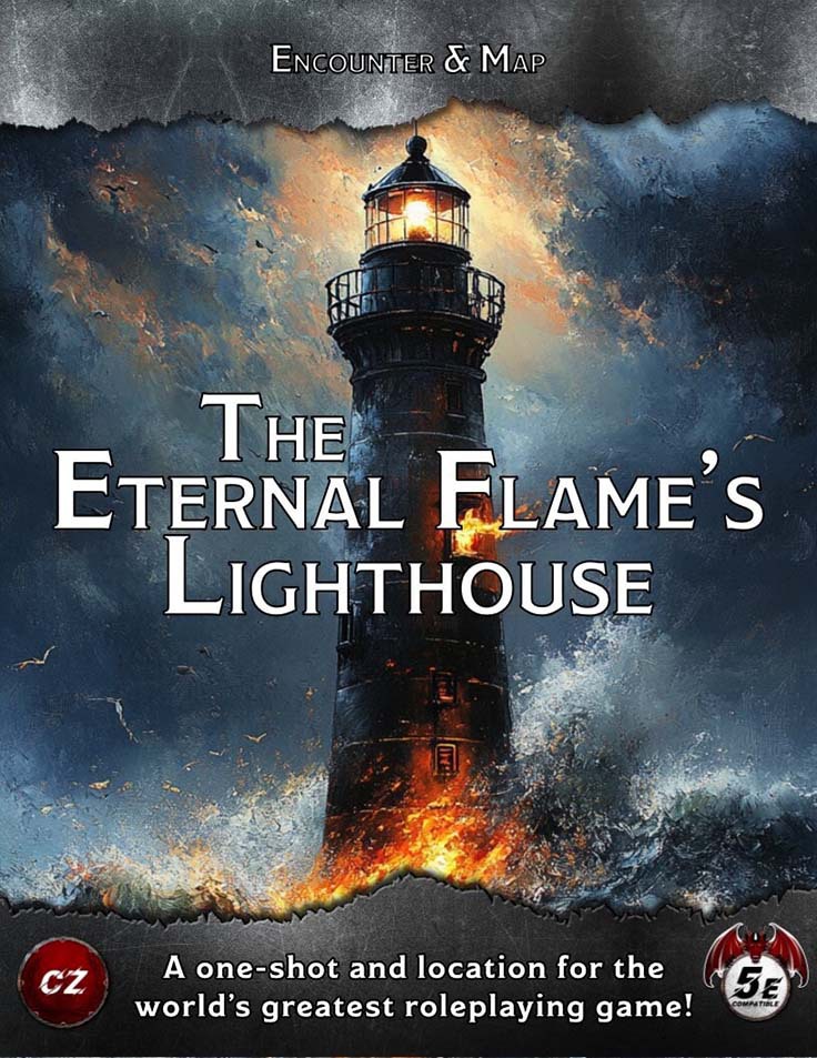 The Eternal Flames Lighthouse Encounter & Map - CZRPG | Battlemaps ...