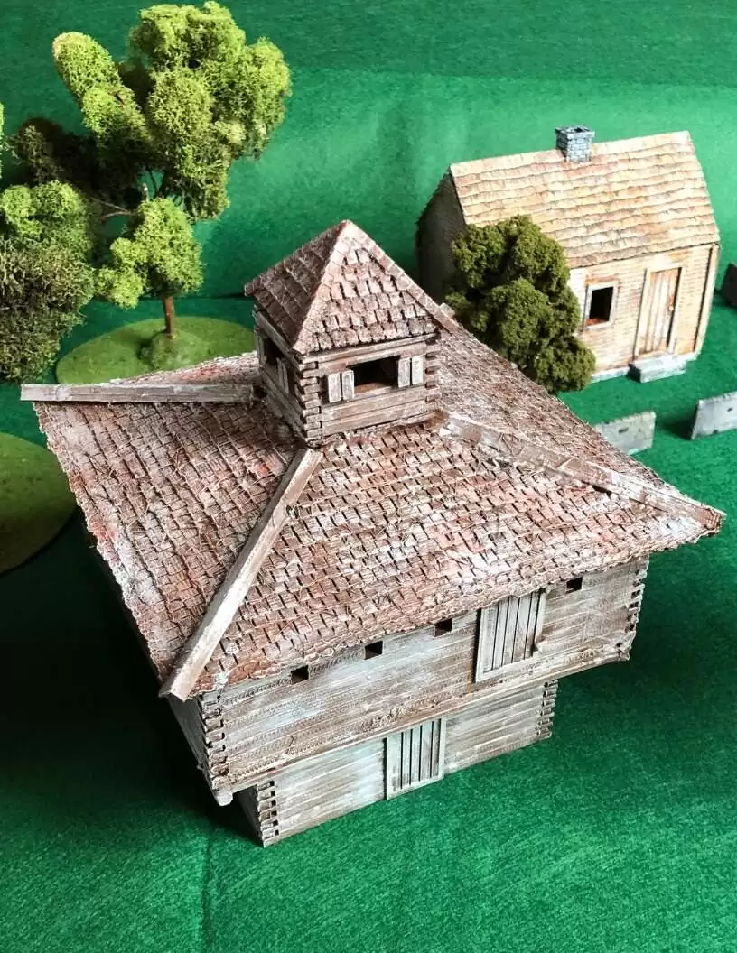 Early New England Blockhouse 28mm - Alex MacDonald | Early America ...