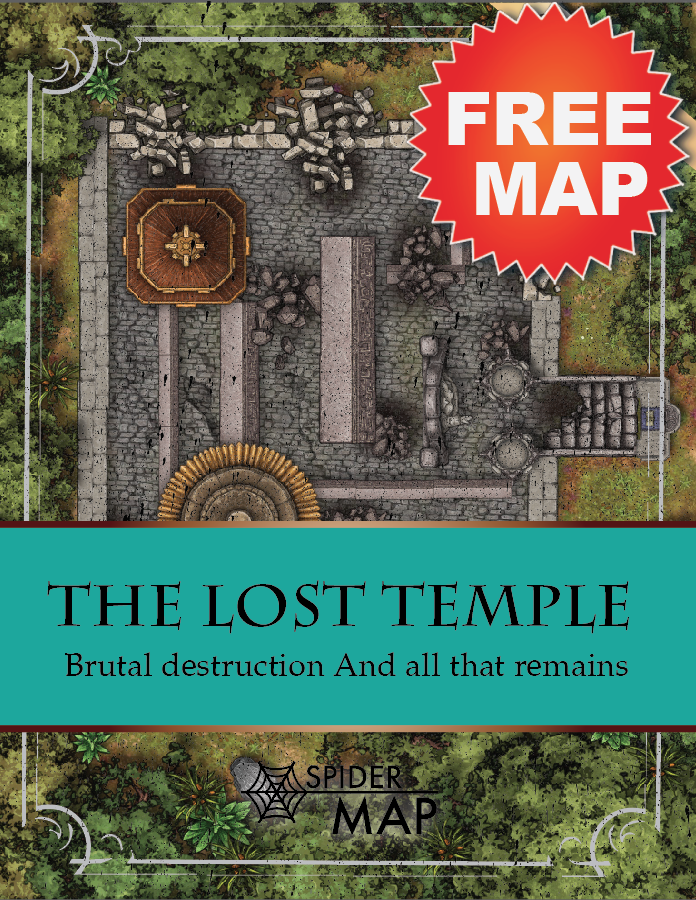 Spider Maps - The Lost Temple - newseepan | DriveThruRPG