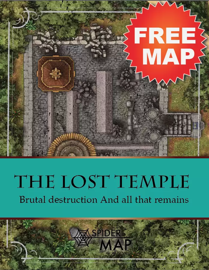 Spider Maps - The Lost Temple - newseepan | DriveThruRPG