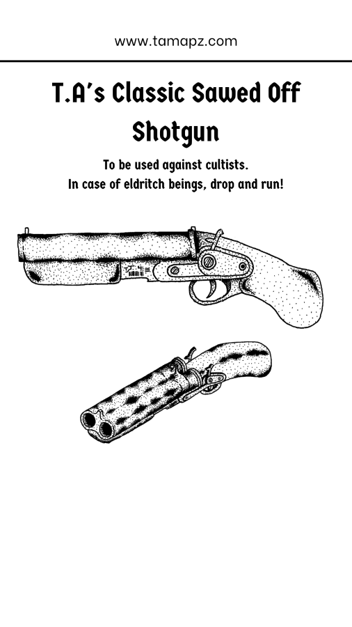 Sawed Off Shotgun Drawing