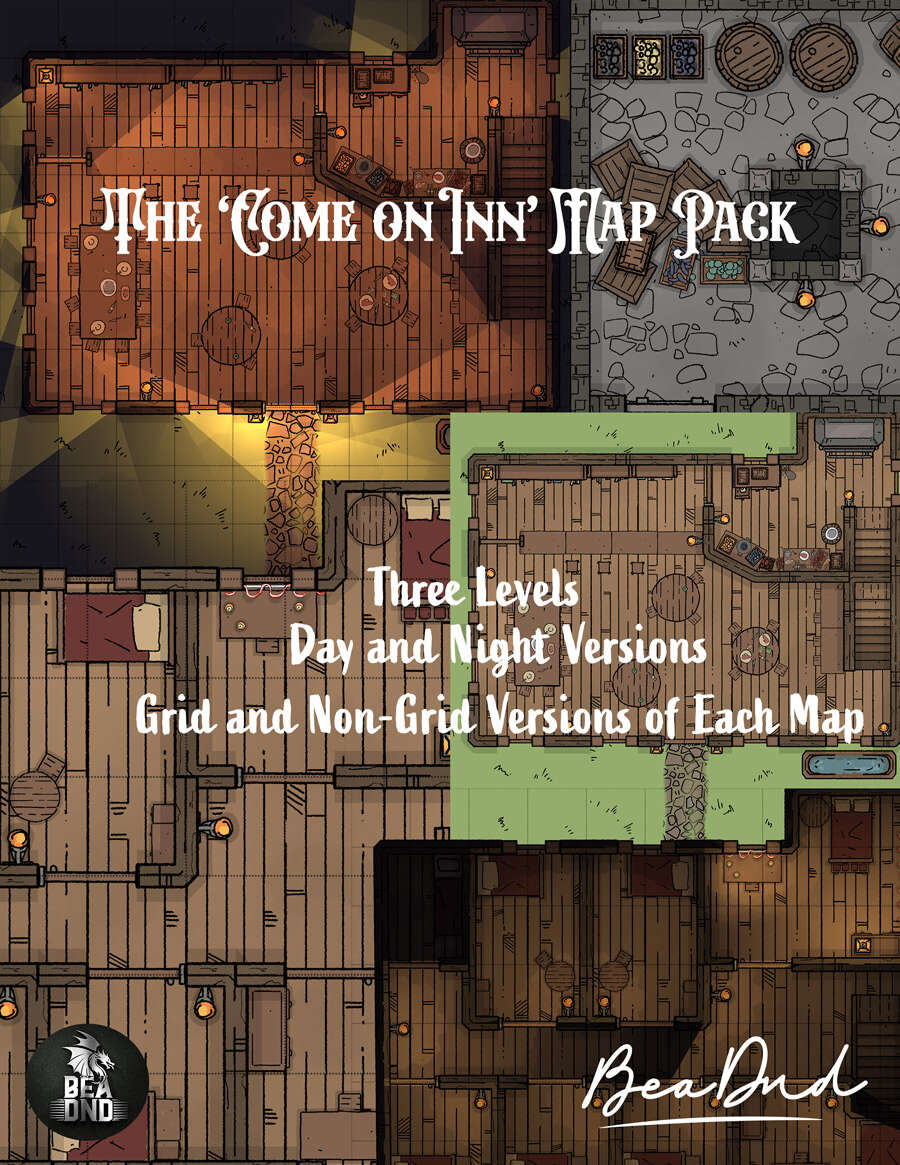 The 'Come on Inn' Map Pack - BeaDnD | DriveThruRPG