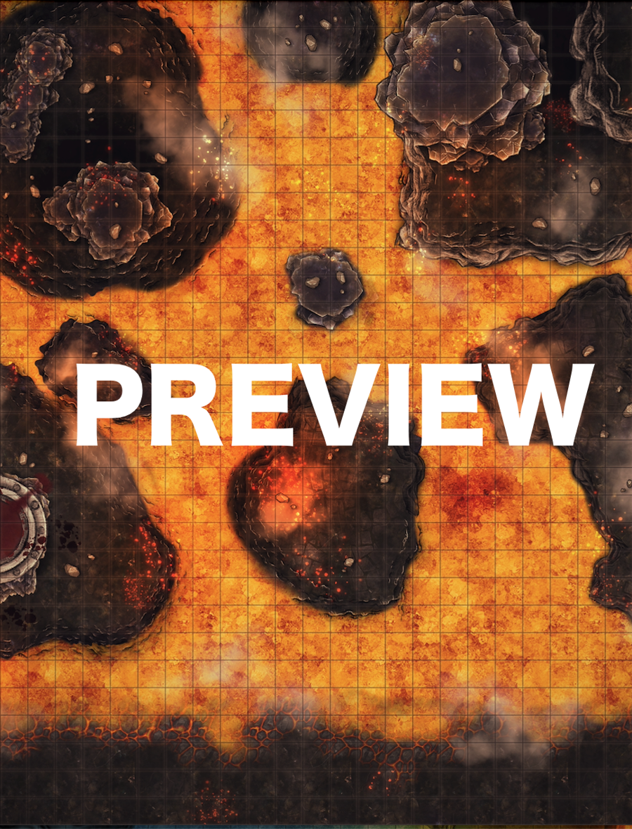 Lava Lair Map - Zipperon Games | DriveThruRPG