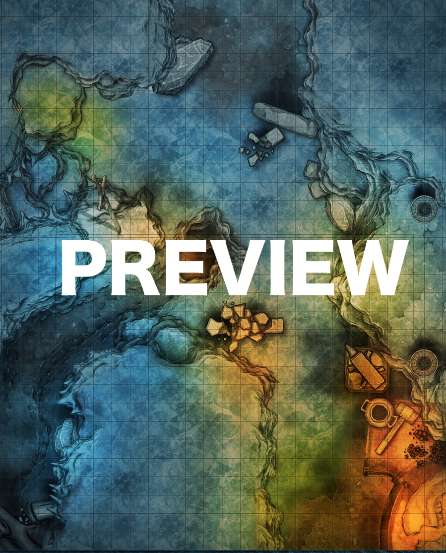 Ice Cave Map - Zipperon Games | DriveThruRPG