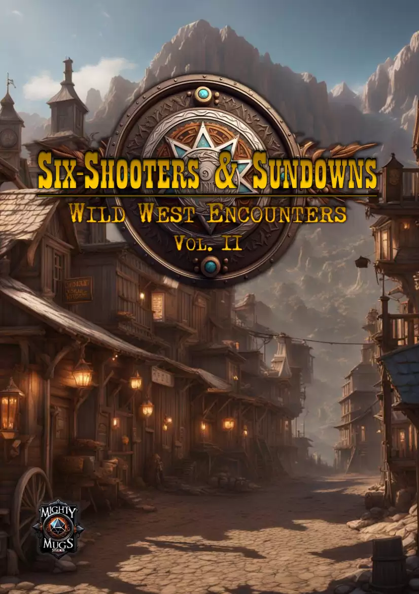 Six-Shooters & Sundowns: Wild West Encounters Vol. 2 - Mighty Mugs Studios | Supplements ...