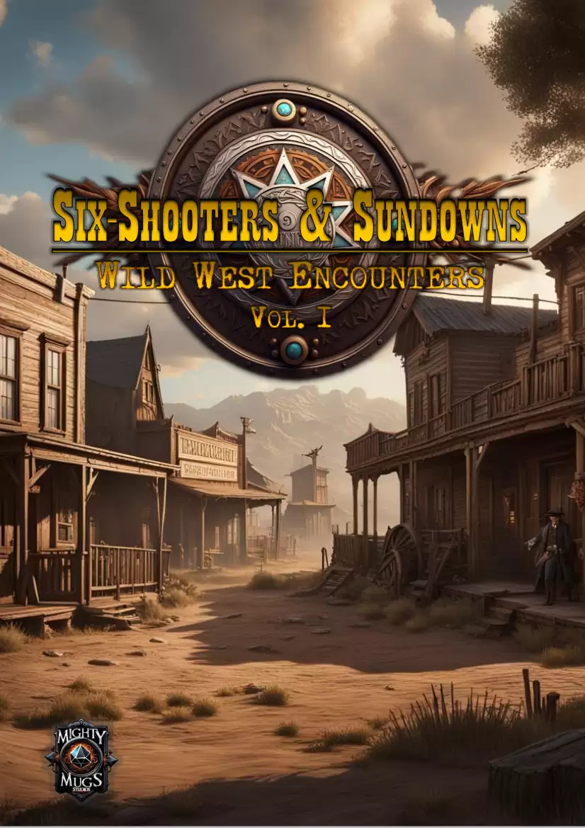 Six-Shooters & Sundowns: Wild West Encounters Vol.1 - Mighty Mugs Studios | Supplements ...