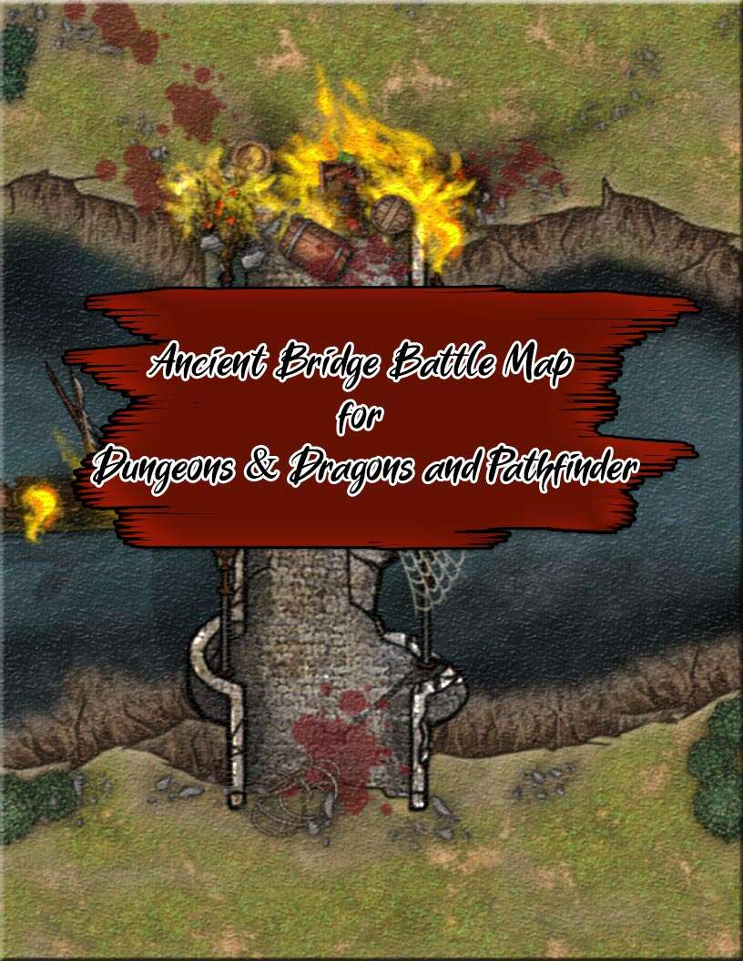 Ancient Bridge Battle Map for Dungeons and Dragons and Pathfinder - NL ...
