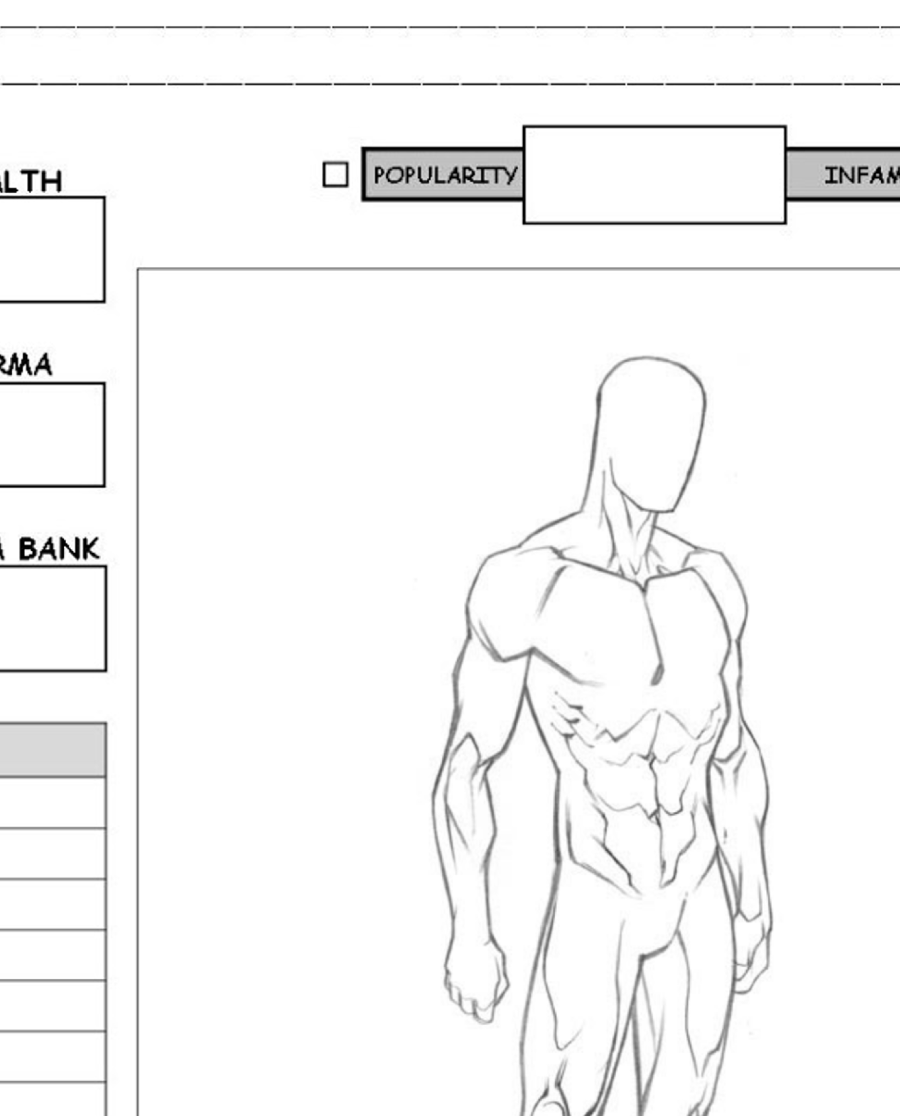 FASERIP character sheet - realistic male - WHITEFRANK | FASERIP ...