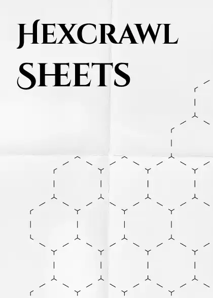 Hexcrawl Sheets - Lazarus | Printable GM resources | DriveThruRPG