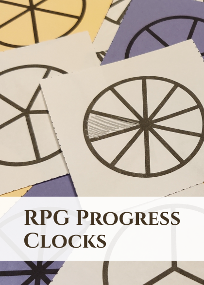 RPG Progress Clocks - Lazarus | Printable GM resources | DriveThruRPG