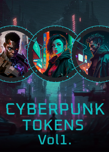 Cyberpunk Tokens Vol1. - Lazarus | Sci-Fi VTT tools | DriveThruRPG