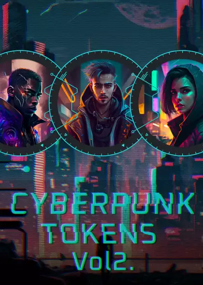 Cyberpunk Tokens Vol2. - Lazarus | Sci-Fi VTT tools | DriveThruRPG