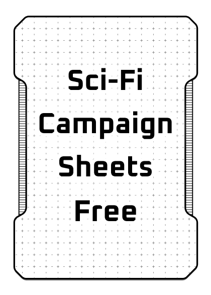 Sci-Fi Campaign Sheets Free - Lazarus | Printable GM resources ...