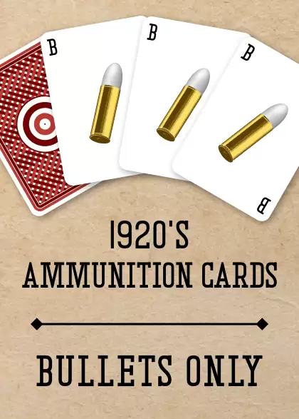 1920's Ammunition Cards - Bullets Only Deck - Lazarus | Cards ...