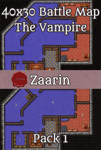 40x30 Fantasy Battle Map - The Vampire Pack1 - Zaarin | DriveThruRPG