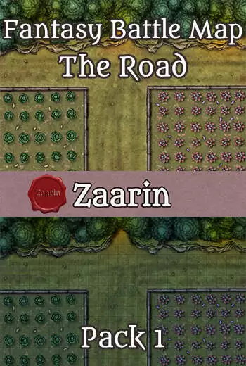 Fantasy Battle Map - The Road Pack 1 - Zaarin | DriveThruRPG