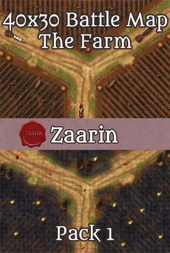 40x30 Fantasy Battle Map - The Farm Pack 1 - Zaarin | DriveThruRPG