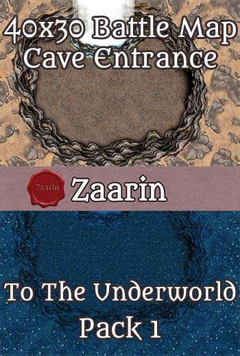 40x30 Fantasy Battle Map - Cave Entrance To The Underworld Pack 1 ...