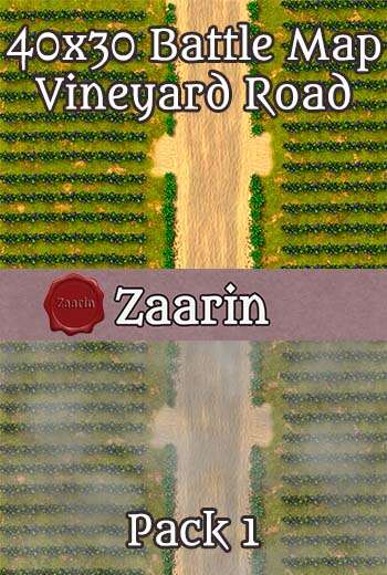40x30 Fantasy Battle Map - Vineyard Road Pack 1 - Zaarin | DriveThruRPG