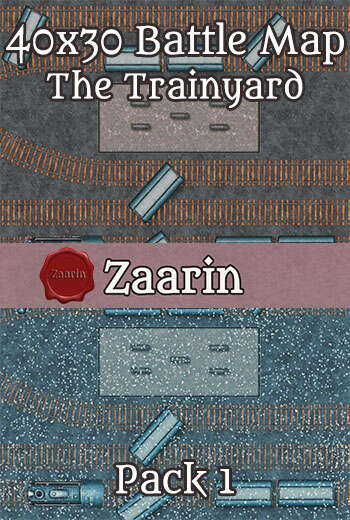 40x30 Battle Map - The Trainyard Pack 1 - Zaarin | DriveThruRPG