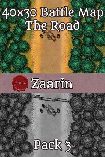 40x30 Fantasy Battle Map - The Road Pack 3 - Zaarin | DriveThruRPG