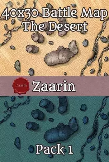 40x30 Fantasy Battle Map - The Desert Pack 1 - Zaarin | DriveThruRPG