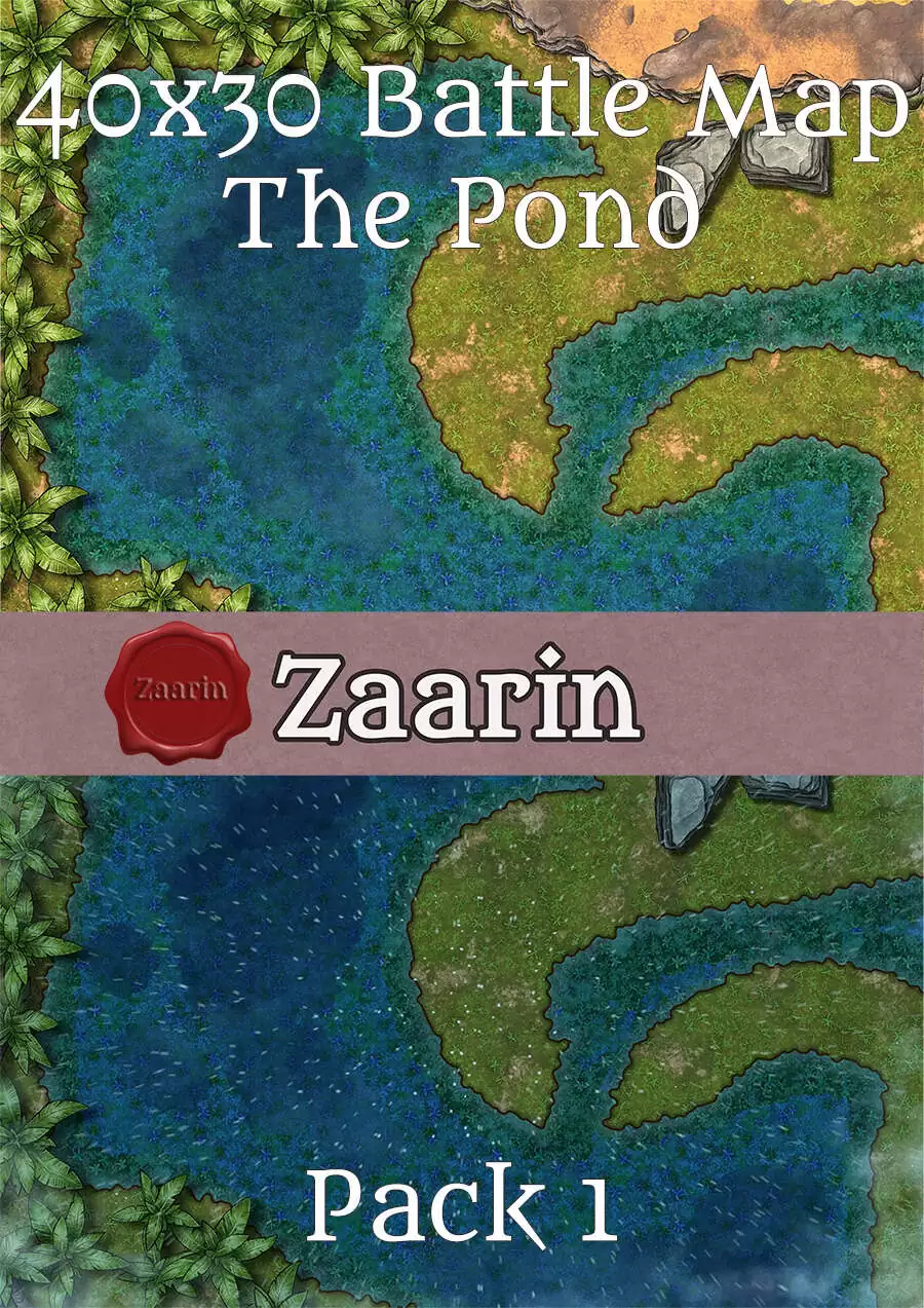 40x30 Fantasy Battle Map - The Pond Pack 1 - Zaarin | DriveThruRPG