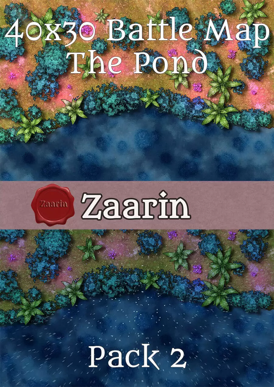 40x30 Fantasy Battle Map - The Pond Pack 2 - Zaarin | DriveThruRPG