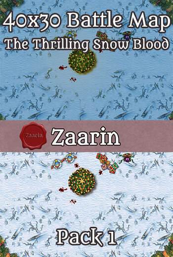40x30 Fantasy Battle Map - The Thrilling Snow Blood Pack 1 - Zaarin ...