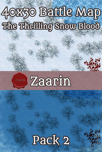 40x30 Fantasy Battle Map - The Thrilling Snow Blood Pack 2 - Zaarin ...