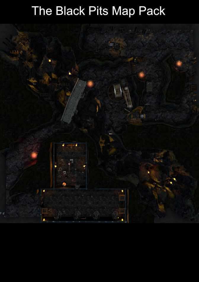 Black Pits Map Pack - Sveltheim Chronicler | DriveThruRPG