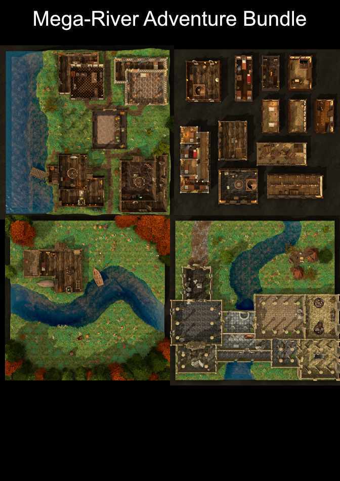 Mega-River Adventure Map Pack [BUNDLE] - Sveltheim Chronicler ...