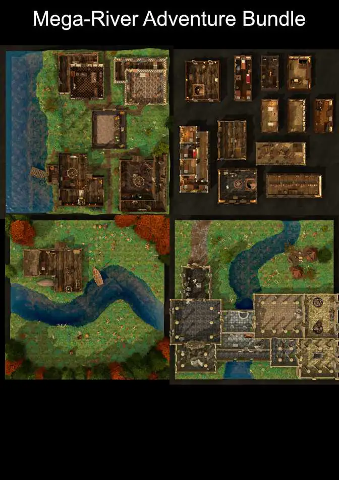 Mega-River Adventure Map Pack [BUNDLE] - Sveltheim Chronicler | DriveThruRPG