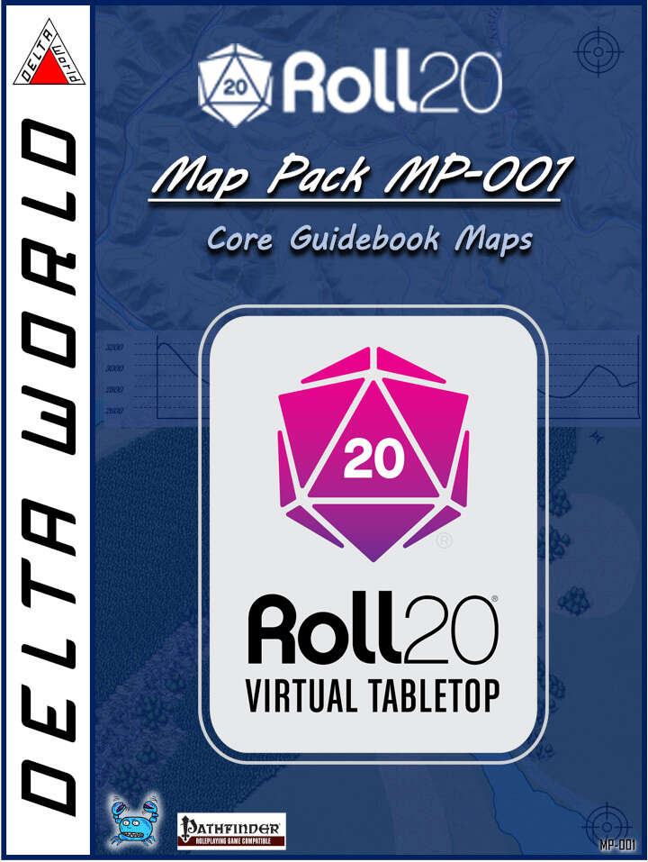 Delta World P1E Map Pack MP-001: Core Guidebook Maps (Roll20 VTT Only ...