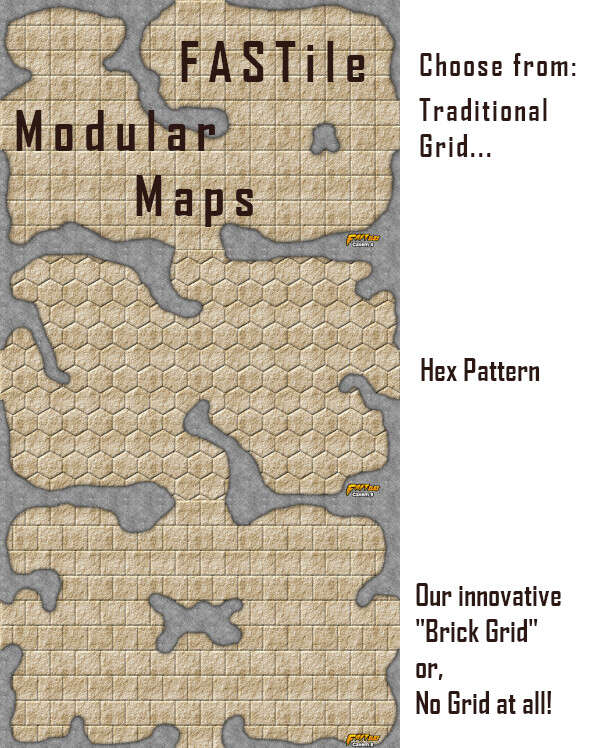 FASTile Modular Maps: Cavern - FAST Games | DriveThruRPG