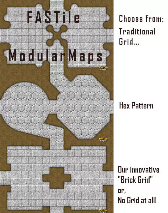 FASTile Modular Maps: Dungeon - FAST Games | DriveThruRPG