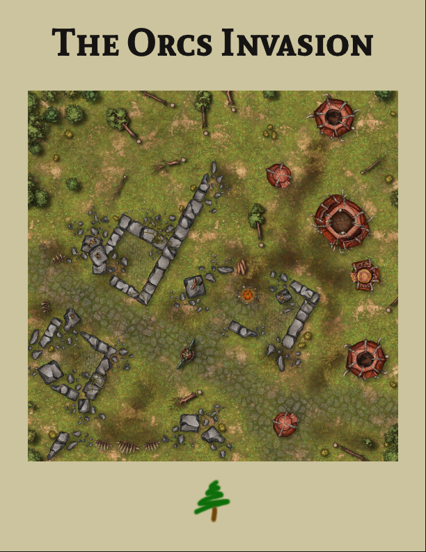 The Orcs Invasion - Battlemap - Le Paysagiste de l'Imaginaire | Le ...