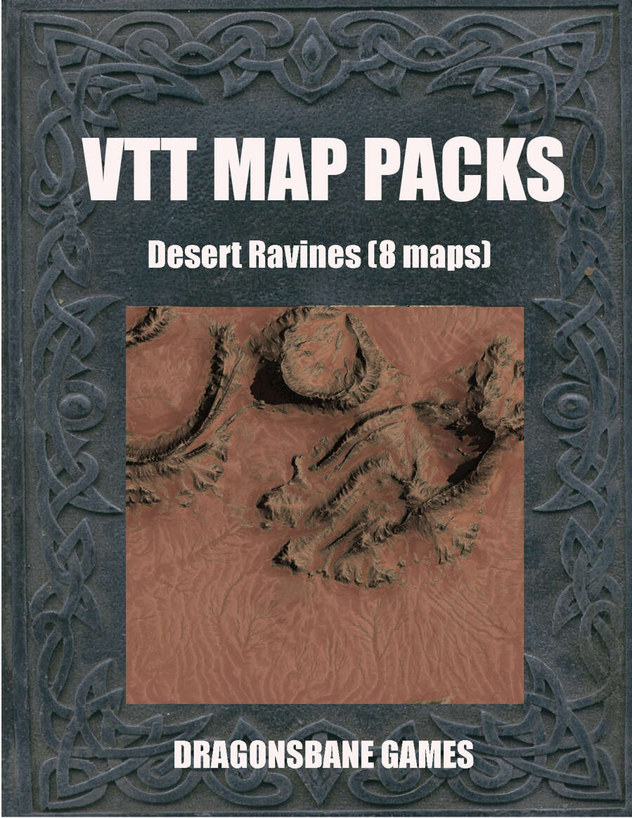 VTT Battlemaps - Map Pack 1: Desert Ravines - Dragonsbane777 | DriveThruRPG