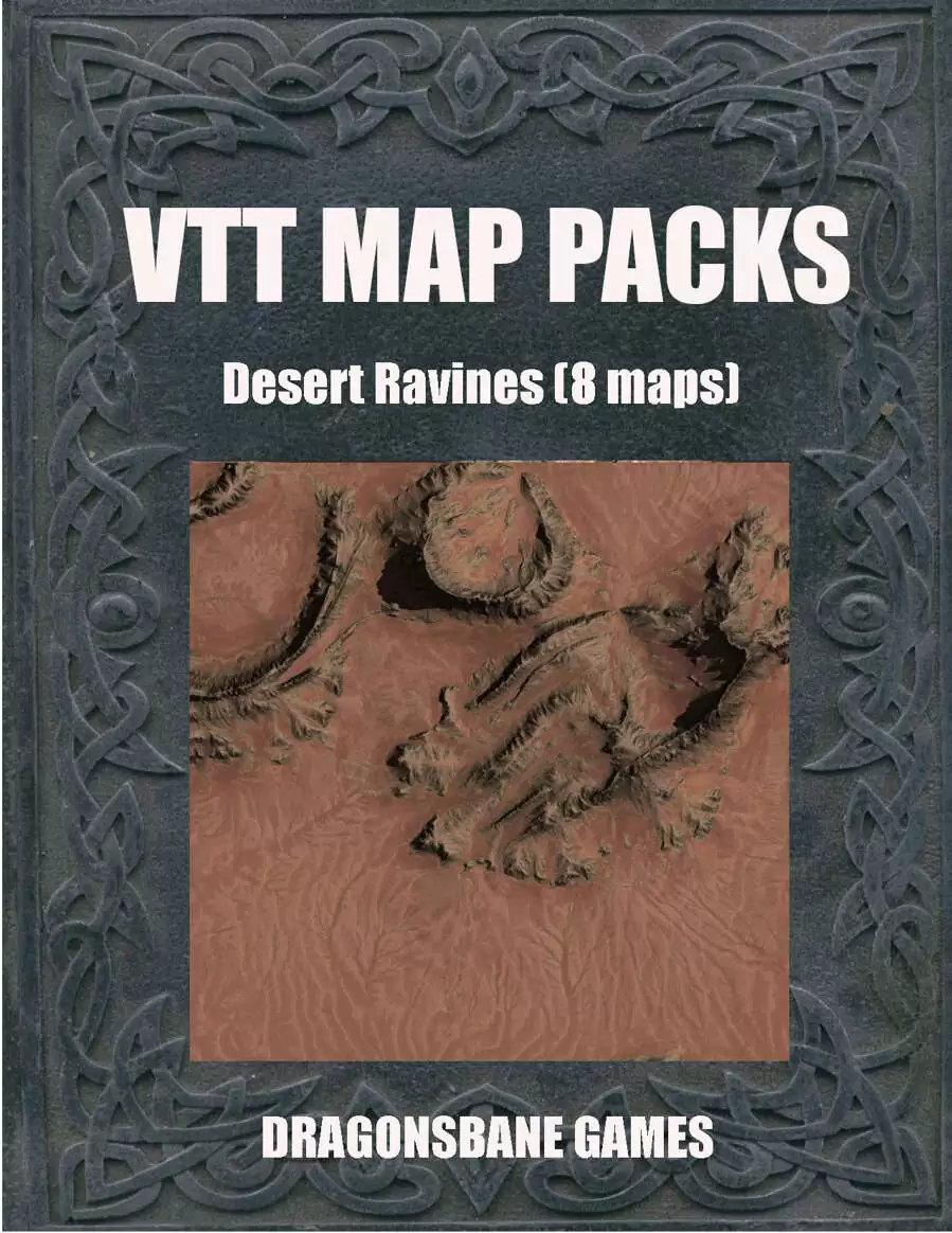 VTT Battlemaps - Map Pack 1: Desert Ravines - Dragonsbane777 | DriveThruRPG