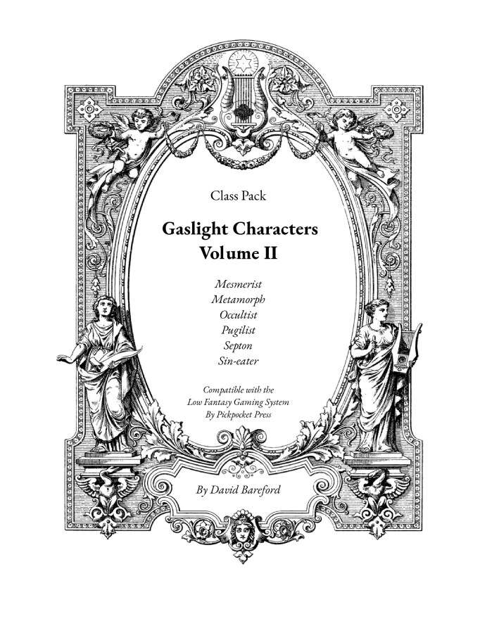 LFG Class Pack: Gaslight Characters, Vol. II - Barewood Press ...